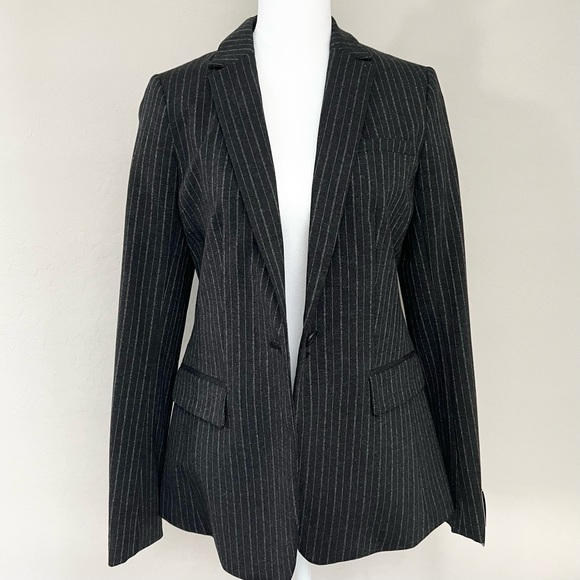 Banana Republic | Jackets & Coats | Banana Republic Charcoal Pinstripe Blazer | Poshmark